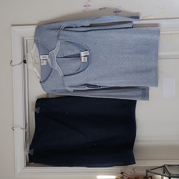 Emma James | Other | Three Piece Blue Tank Sweater And Skirt Set By ...